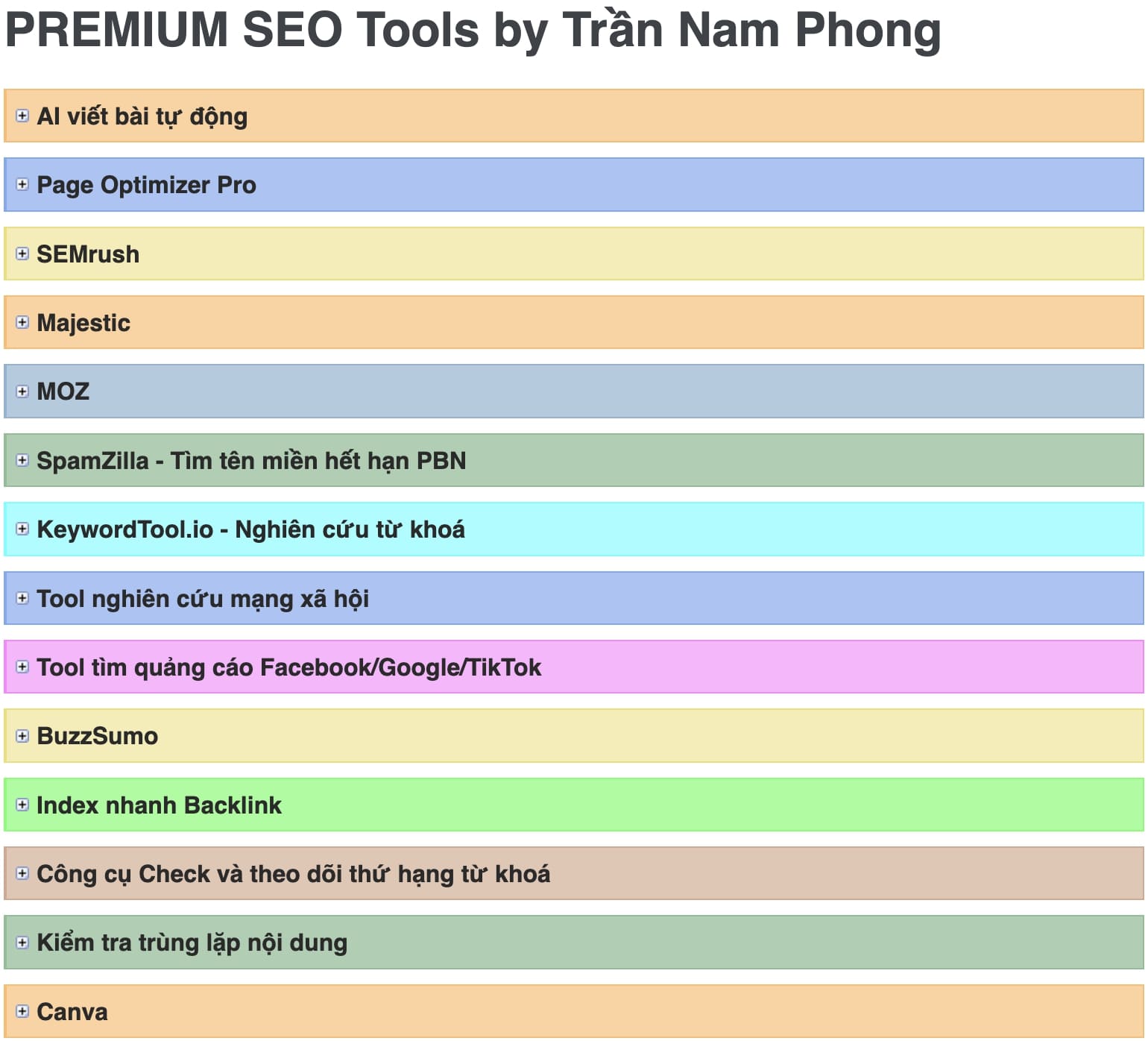 Mua chung tài khoản Trần Nam Phong